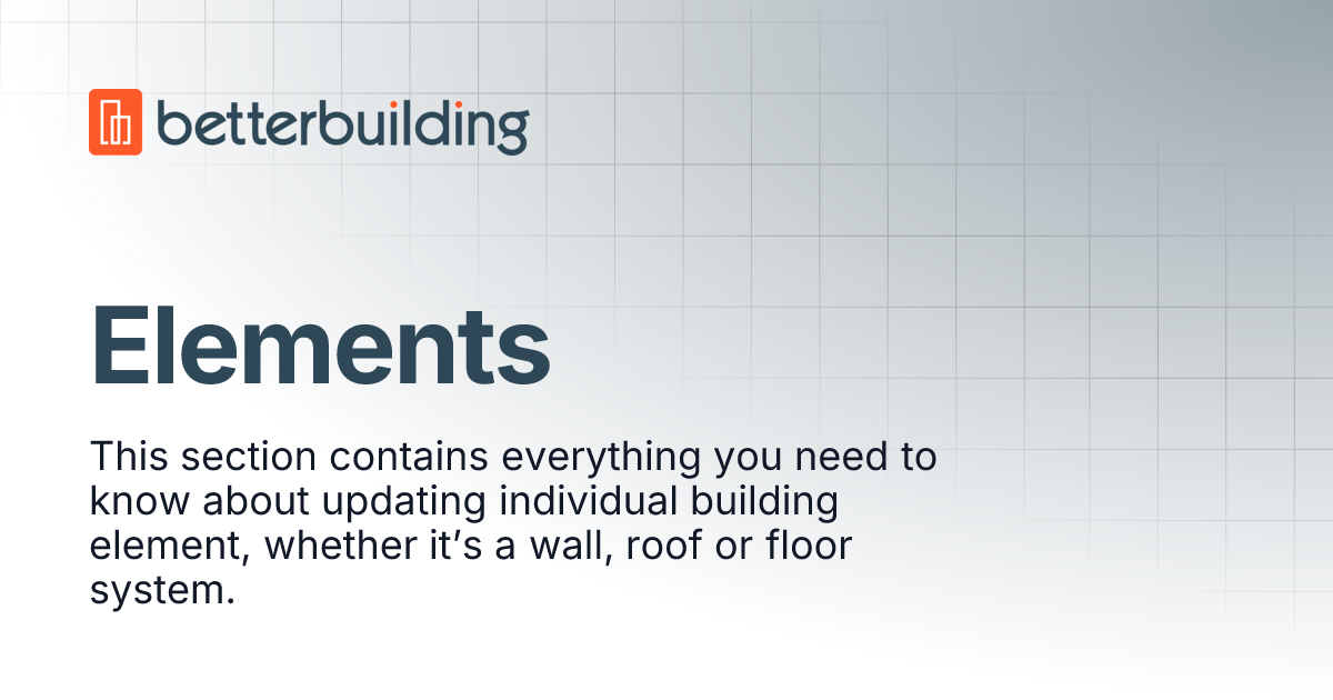 Elements | Better Building Docs