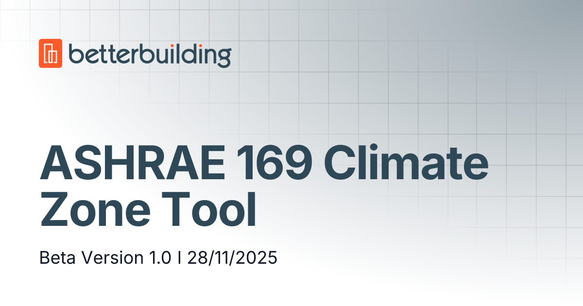 ASHRAE 169 Climate Zone Tool | Better Building Docs